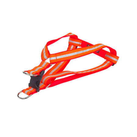 REFLECTIVE NEON ORANGE HARNESS – Retail Sassy Dog Wear